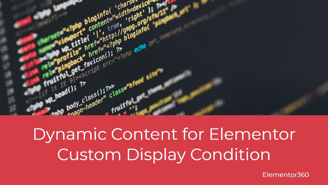 How To Create A Custom Condition Using Dynamic Visibility Dynamicooo 9909