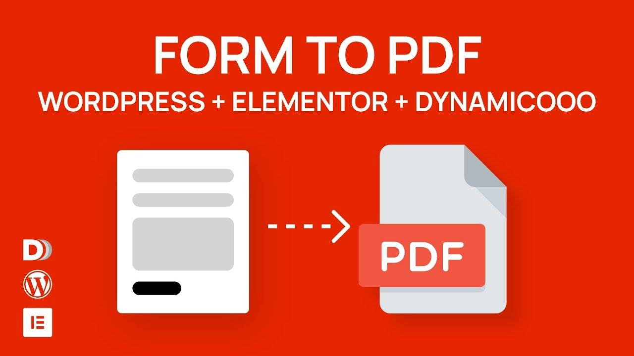How to make a PDF from Elementor form - Dynamic.ooo